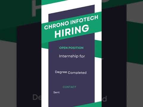 Madurai Job Vaccancy Today 2023 | Chrono Infotech Openings | IT Jobs in Madurai #jobs #madurai
