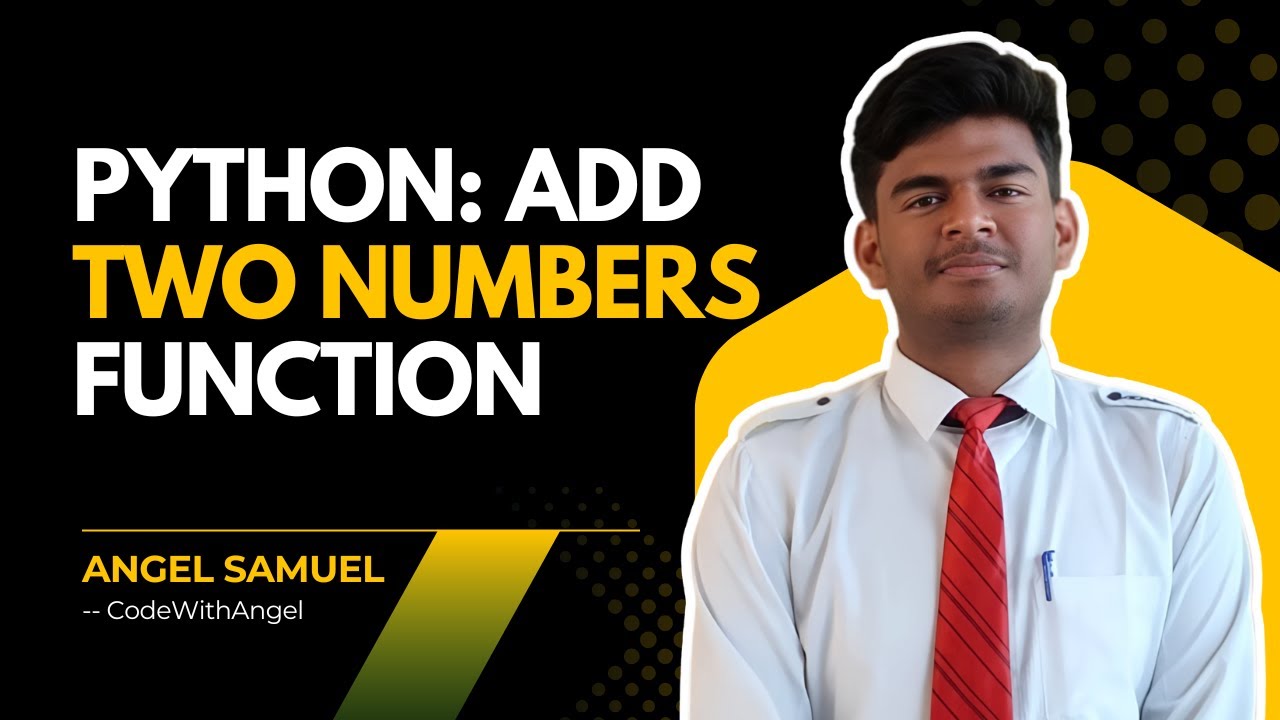 Python Program to Add Two Numbers Using Function | Beginner Tutorial