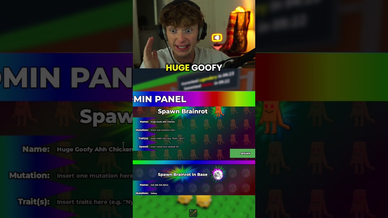 Using ADMIN PANEL to Spawn RAREST BRAINROT!