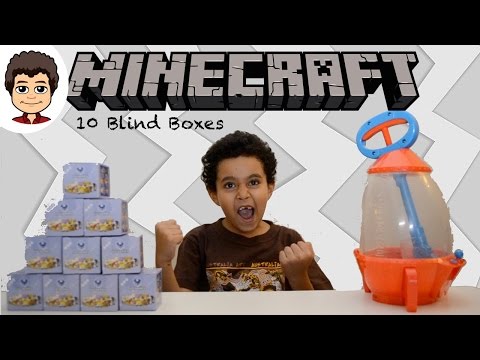 MINECRAFT Mini-Figure MYSTERY BOX Opening – 10 Blind Bags Minifigures ...