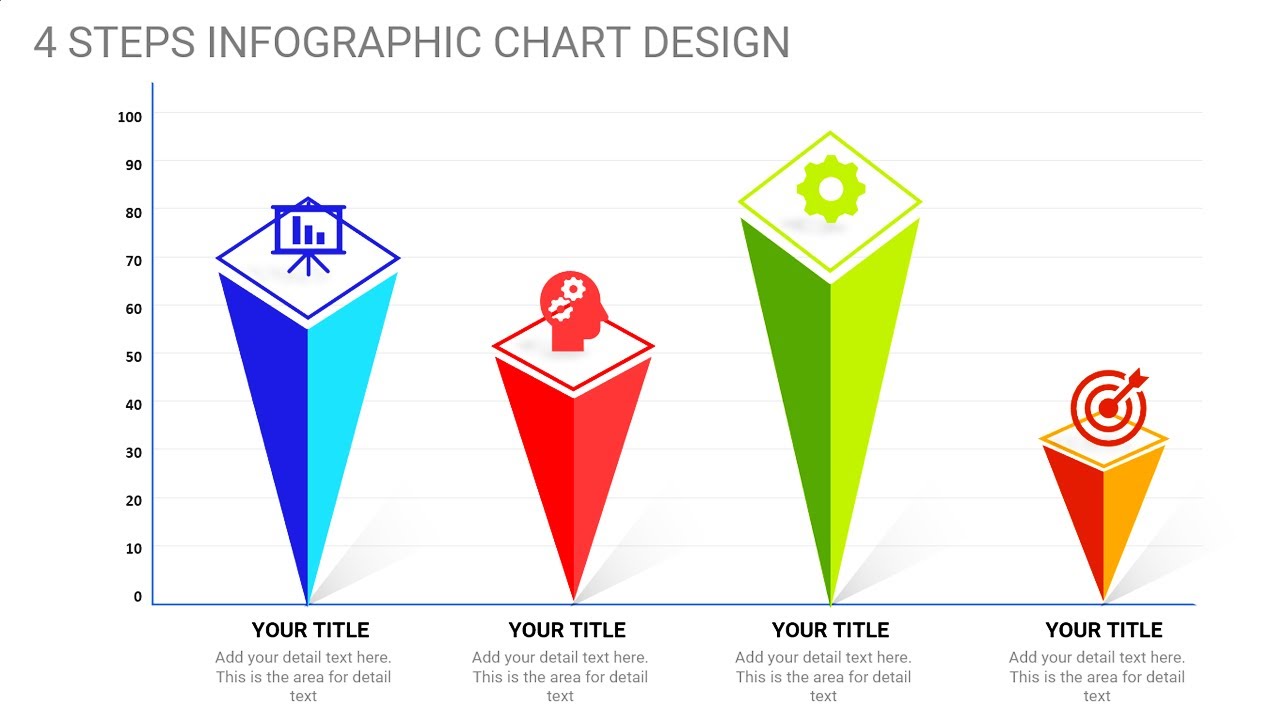 4 Steps Infographic Chart Design in PowerPoint