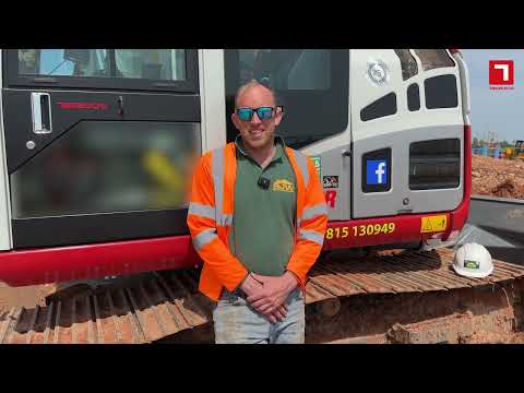 Takeuchi Customer SJ Willis & Sons talking about their TB2150R on a civil engineering project!