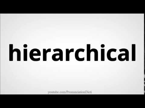 How to pronounce hierarchical