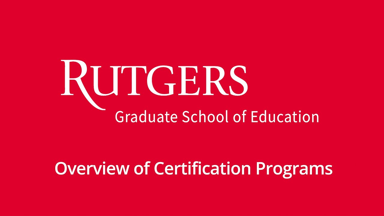 Certification Programs Overview