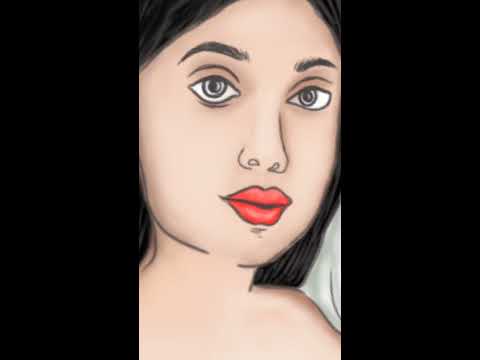 CALL ME SHERNI In My Canvas || Lovely Ghosh || Hot Instagram Model || Autodesk Sketchbook Speed Art