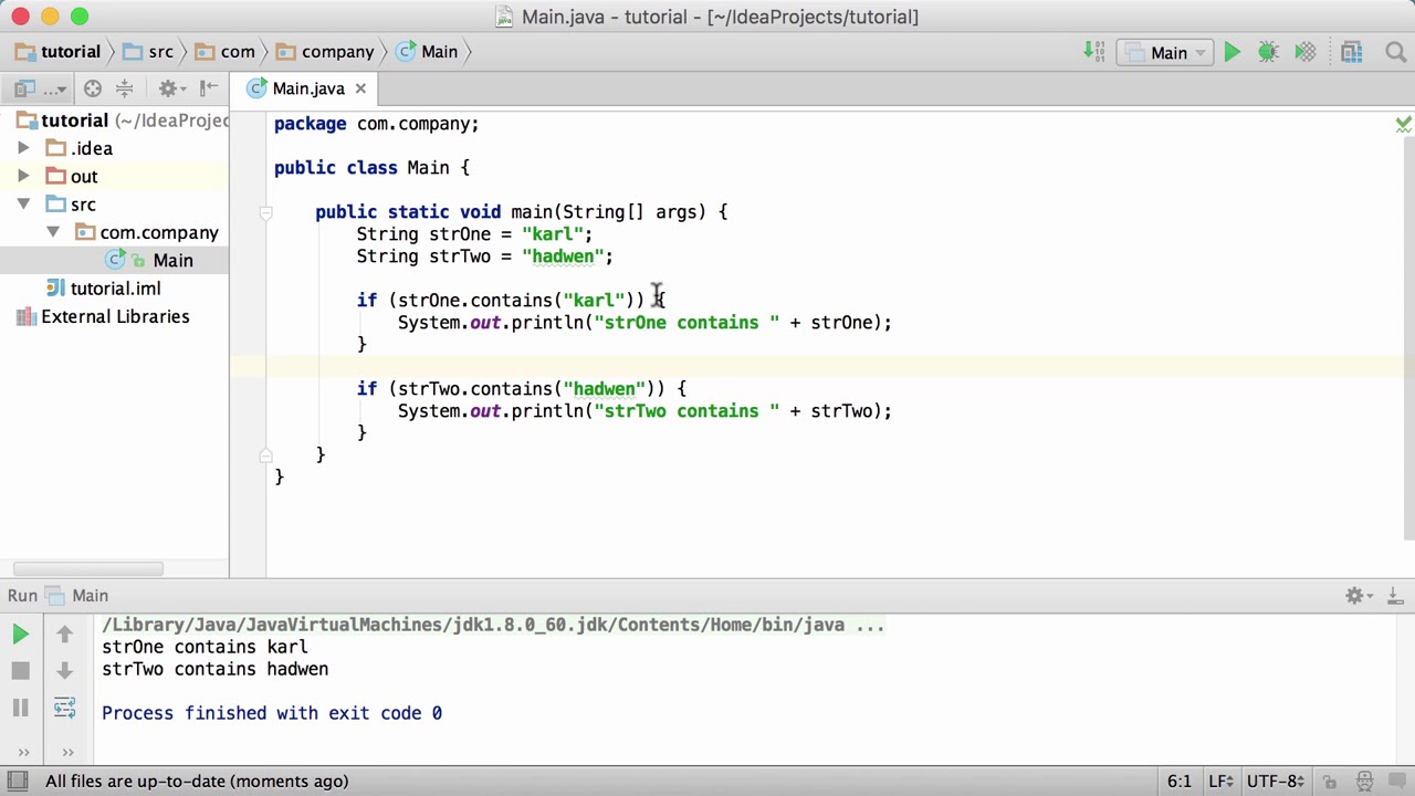 38.Java Tutorial - #38 - contains() Method