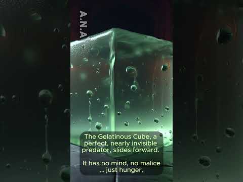 🟩 The Gelatinous Cube: D&D’s Deadliest Ooze! 😱 Would You Survive? #dnd #monstermanual #ttrpg