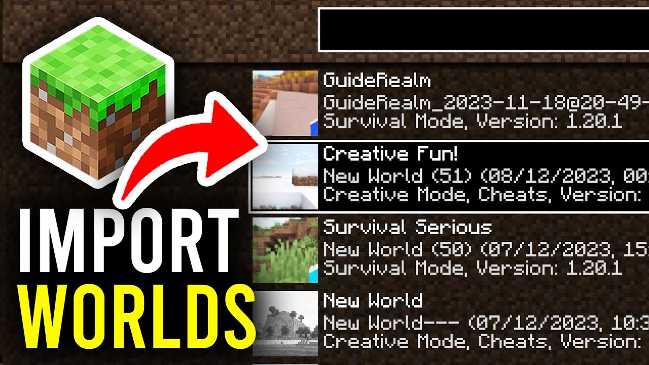 How To Import Minecraft Worlds In Java - Full Guide
