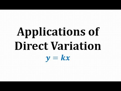 Solve Direct Variation Problems | Math Help from Arithmetic through ...