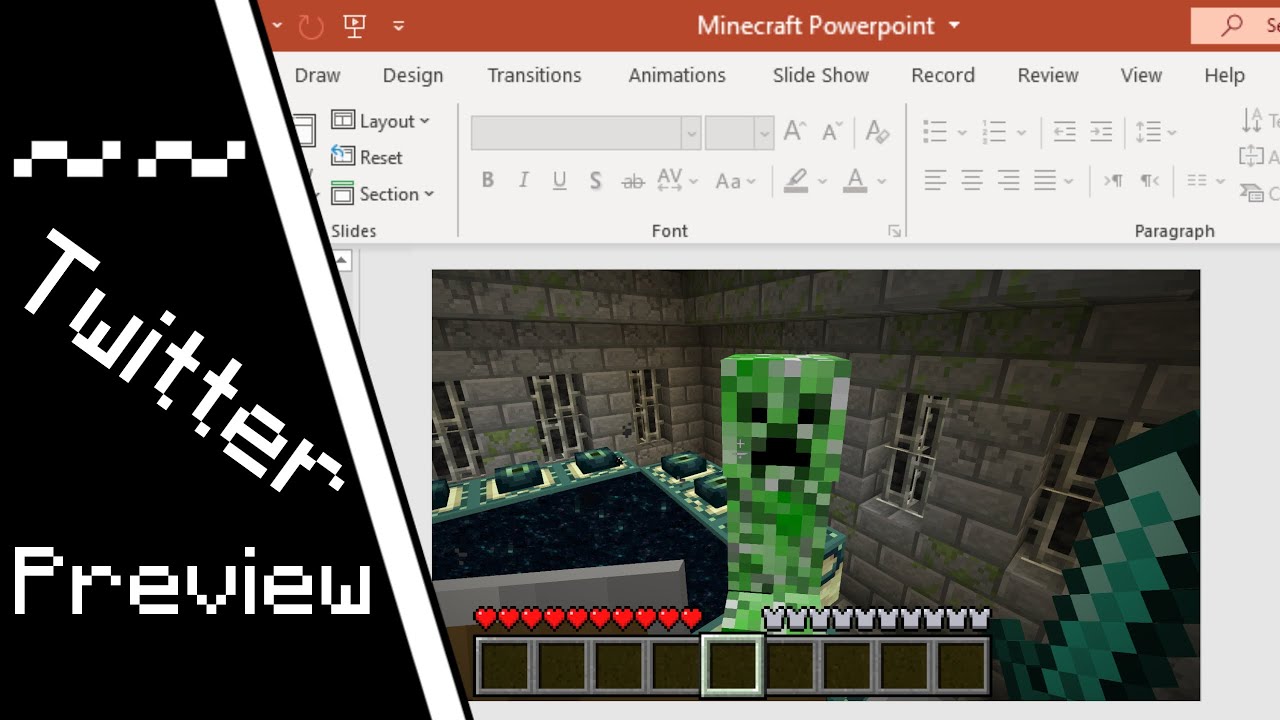 I Made Minecraft in PowerPoint (Twitter Preview)