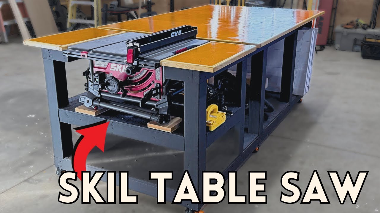 DIY Table Saw Workbench | The Last Assembly Table You Will Ever Need To Build