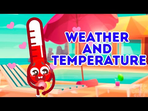 WEATHER AND TEMPERATURE WORDS + QUIZ 🌞