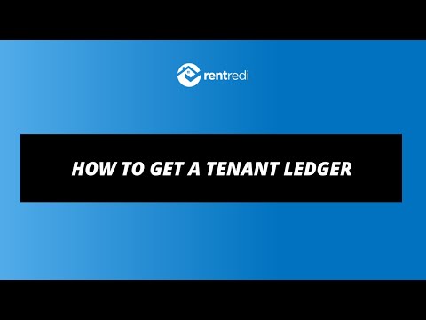 How to Get a Tenant Ledger