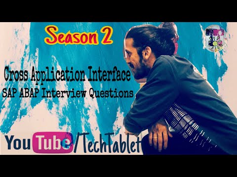 Cross application interface - Season 2 - SAP ABAP Interview Questions - Tech Tablet Varun Rao