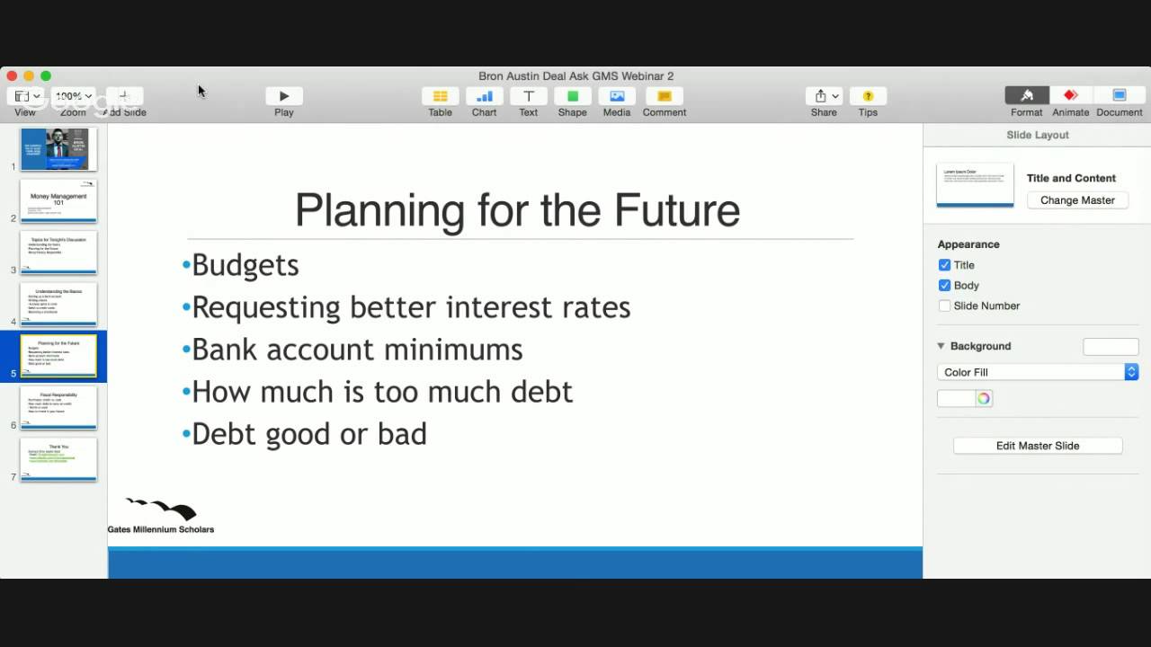 #AskGMS Webinar: Money Management 101