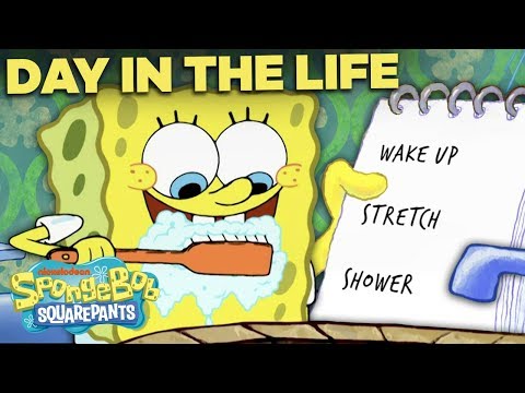 An Entire Day with SpongeBob, Hour by Hour! ☀️ A Day in the Life