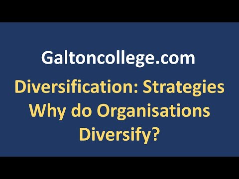Diversification Strategies: Why do organisations diversify?