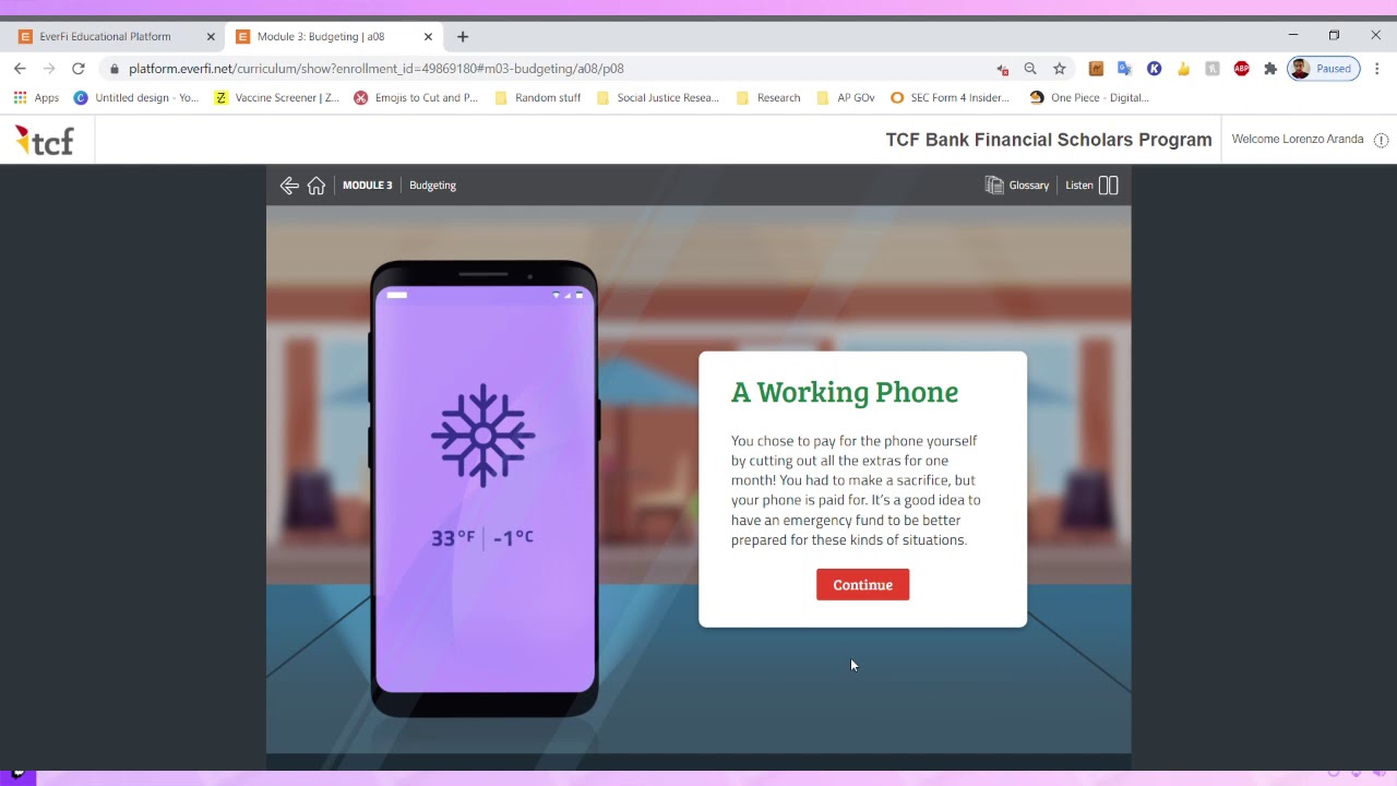 Everfi Module 3: Budgeting Guide