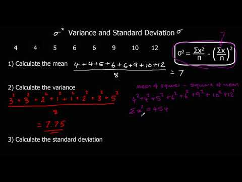 Variance and Standard Deviation