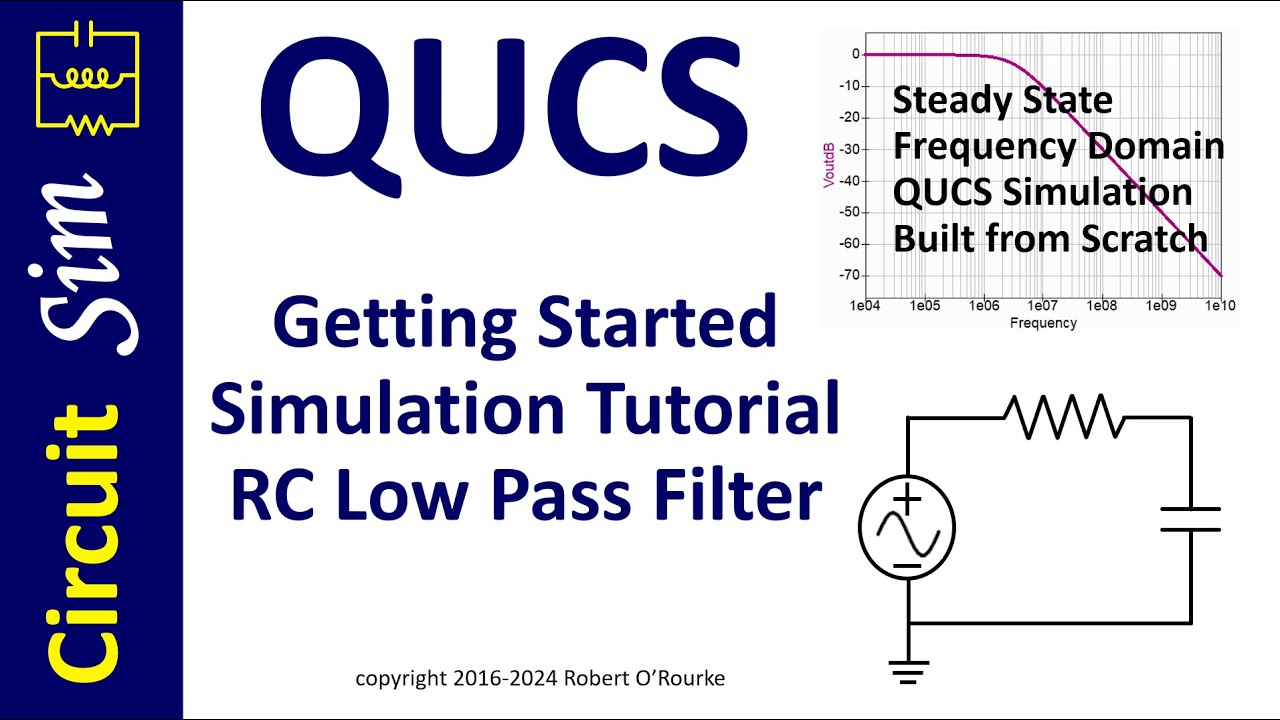 QUCS Getting Started Tutorial RC Low Pass Filter