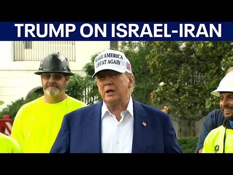 FULL: President Trump says the U.S. "may or may not" get involved in Israel-Iran conflict