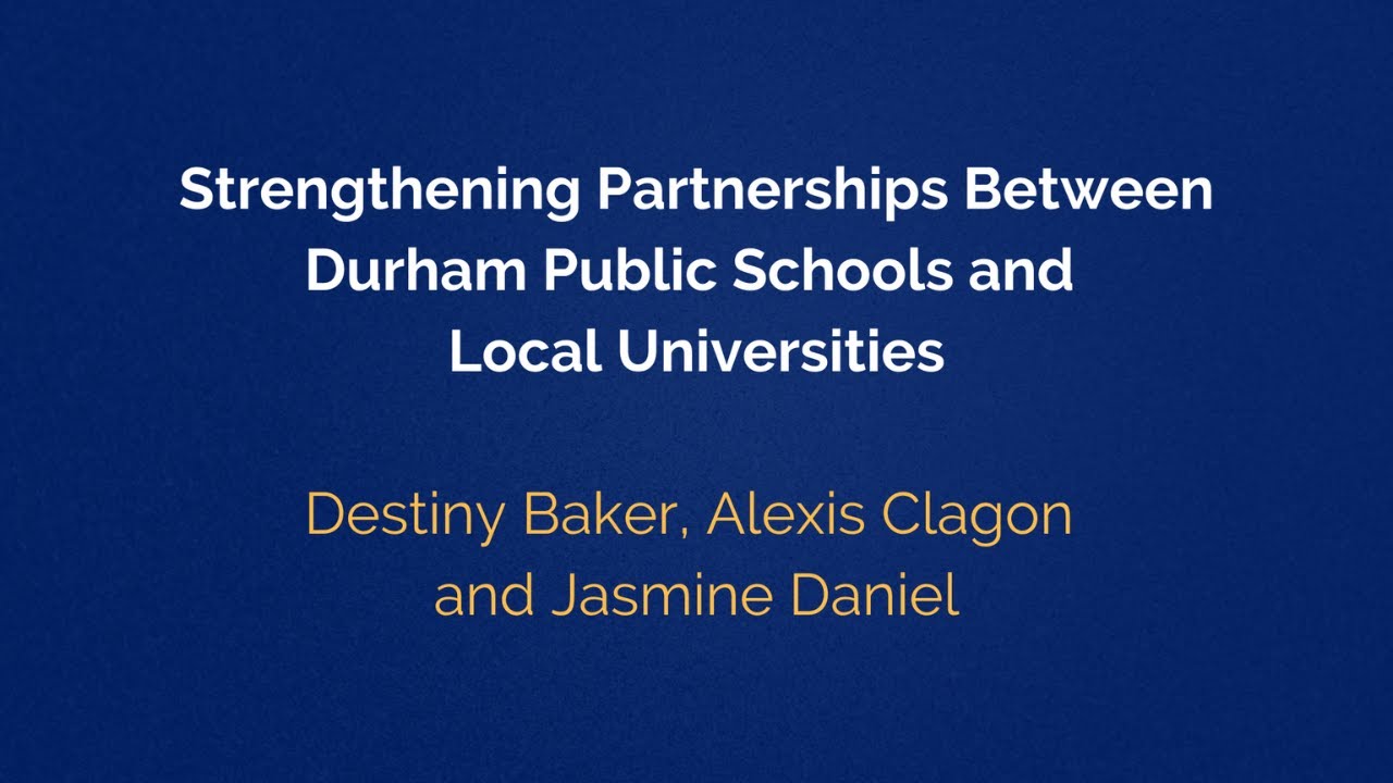 Showcase Lightning Talk: Strengthening Partnerships between DPS and Local Universities