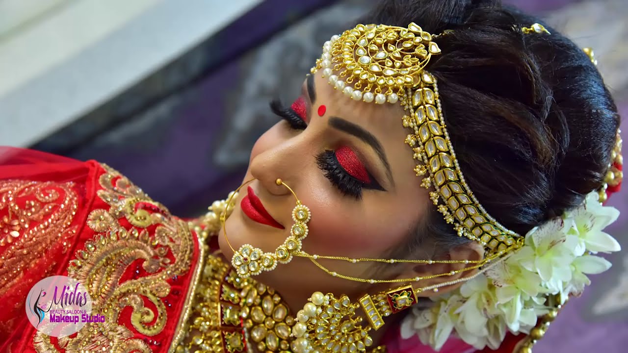 H.D Makeup || HIGH DEFINITION|| Best Bridal Makeup || Midas Makeup Studio ||  Ankit Magic Makeover.