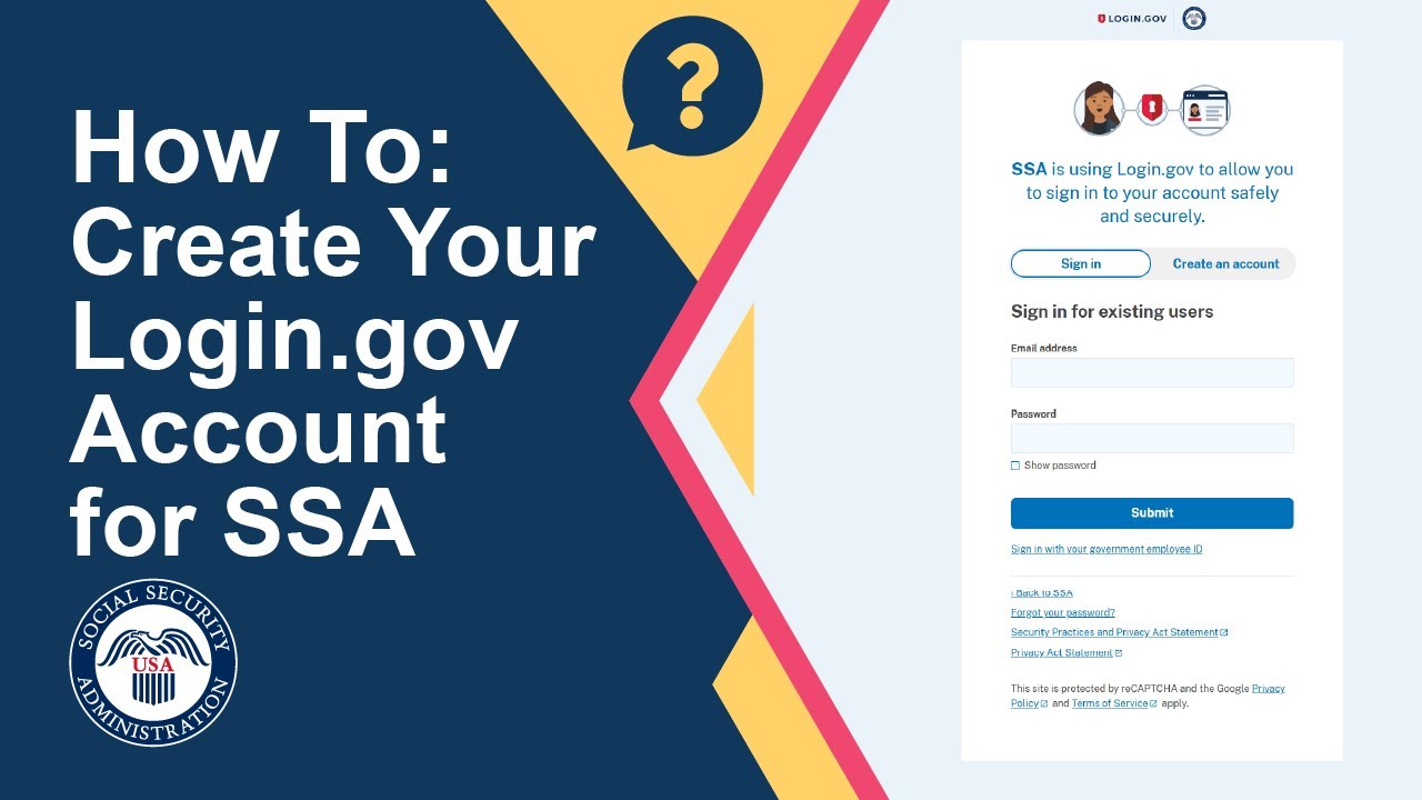 How to Create Your Login.gov Account with SSA
