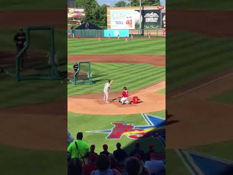 Alex Bregman Hit by Pitch in 2016 AA All Star Home Run Derby