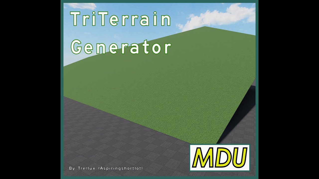 Roblox Plugin: TriTerrain - Triangle Terrain Generator Demonstration