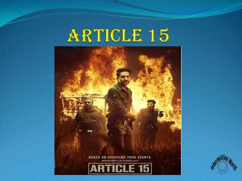 Article 15 Movie = What is Article 15 of The Indian Constitution?//What is Article 15??