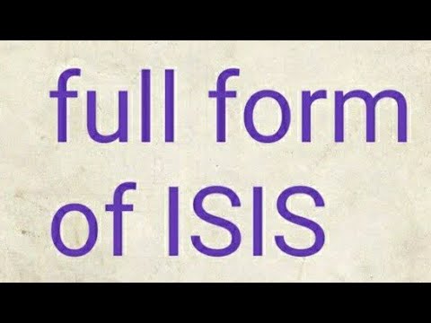 Full Form of ISIS