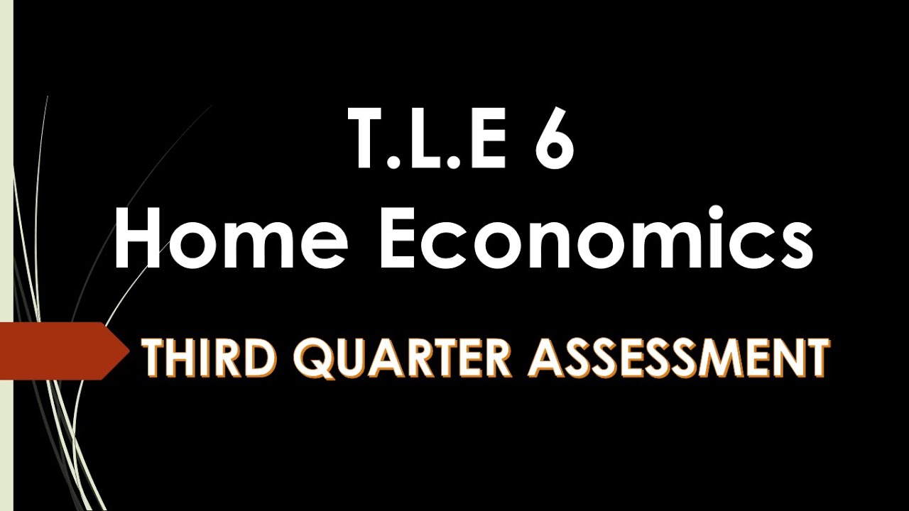 T L E 6 THIRD QUARTER ASSESSMENT with Teacher Ricky B