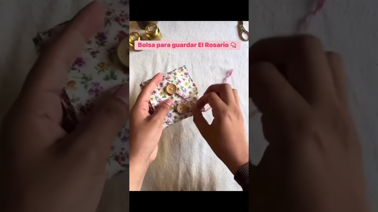 Bolsita para guardar El Rosario #creacionescristywilson  #sewing