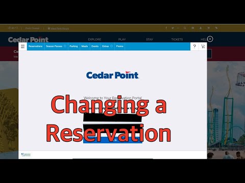 How To Change A Reservation Date At Cedar Point (Cedar Fair)