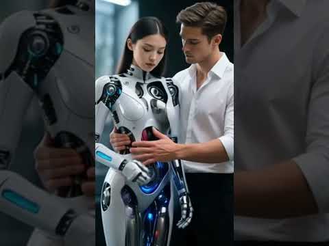 Human Touch Triggers Robot Girl’s Secret Lights #humanoid #irc #shorts #robots #ai