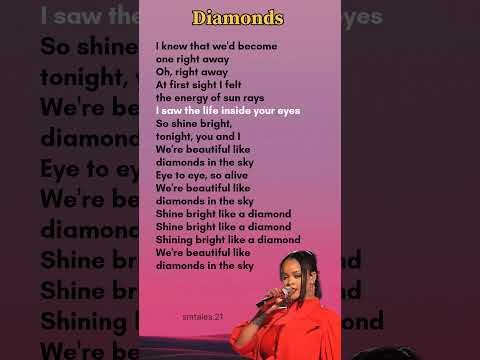 Diamonds lyrics - Rihanna #lyrics #rihanna #diamonds #trending
