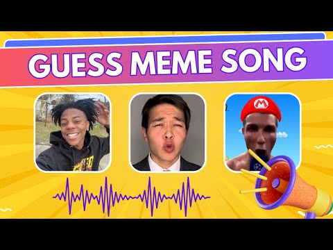 🕑Quiz Time | Guess Meme Song ⚡ Skibidi Toilet Meme, Ronaldo Siuuu, iShowSpeed, Wednesday Quiz #memes