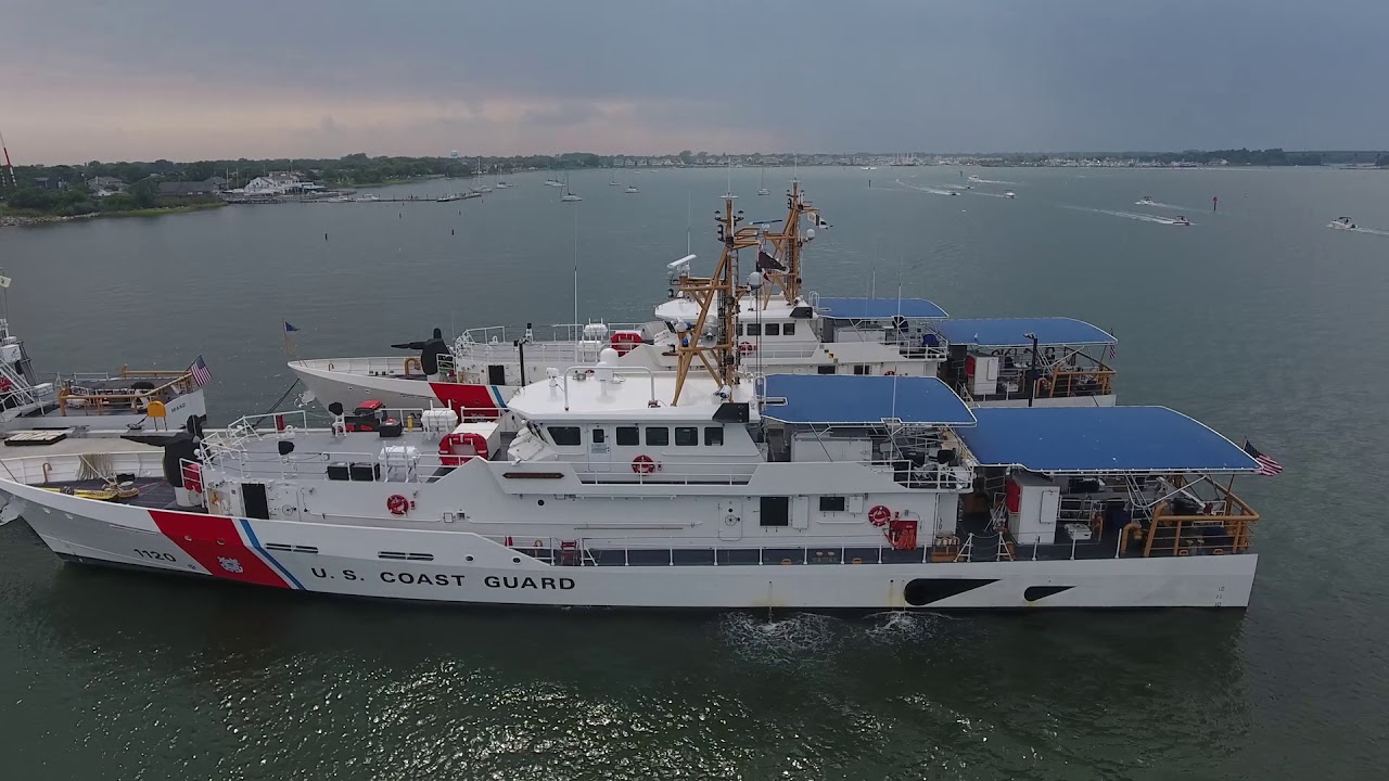 Coast Guard Training Center Cape May Aerial Footage 2017