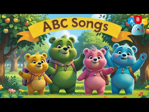 ABC Songs Orchard Fun | LEARN Fruit Names | 🐻📚 Educational Nursery Rhymes for Preschoolers!