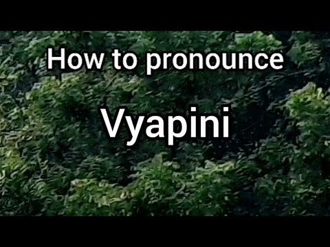 How to Pronounce Vyapini
