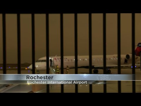 Emergency landing at Rochester International Airport