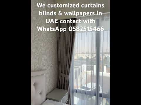 We customized curtains blinds & wallpapers in UAE WhatsApp number 0582515466 #curtains #blinds