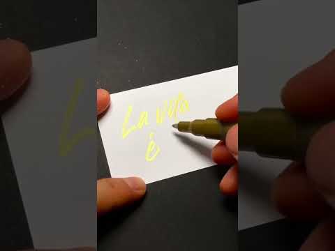 La vita é bella - Life is beautiful|Fast Forward Video #calligraphy #lettering #italian