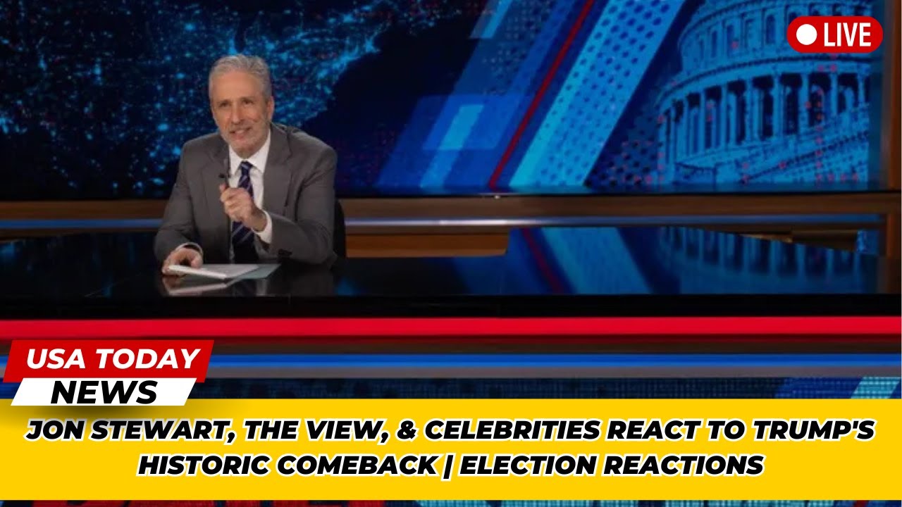 Jon Stewart, The View, & Celebrities React to Trump's Historic Comeback | Election Reactions