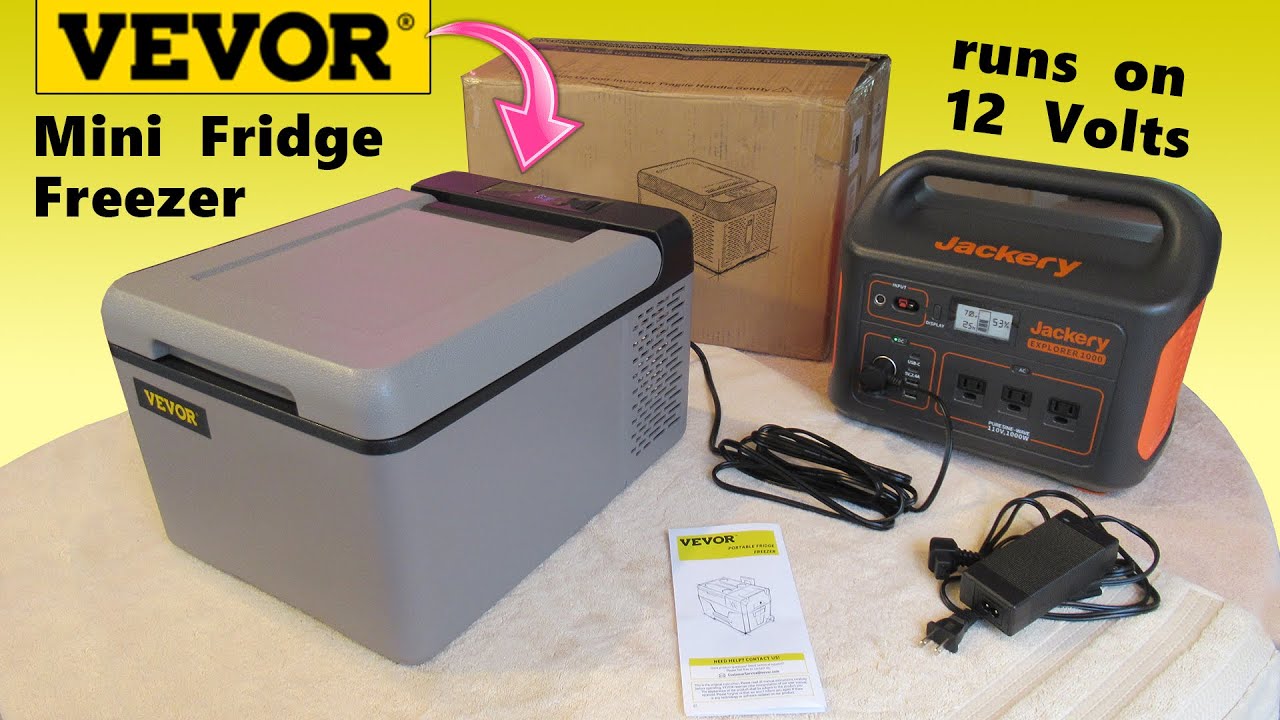 VEVOR 12 Volt Mini Fridge Freezer Cooler must have for Van Life Prepper