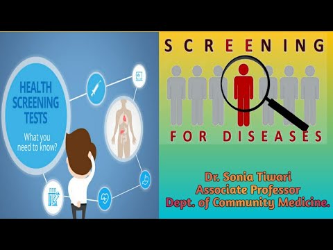 Screening for Disease by Dr. Sonia Tiwari.