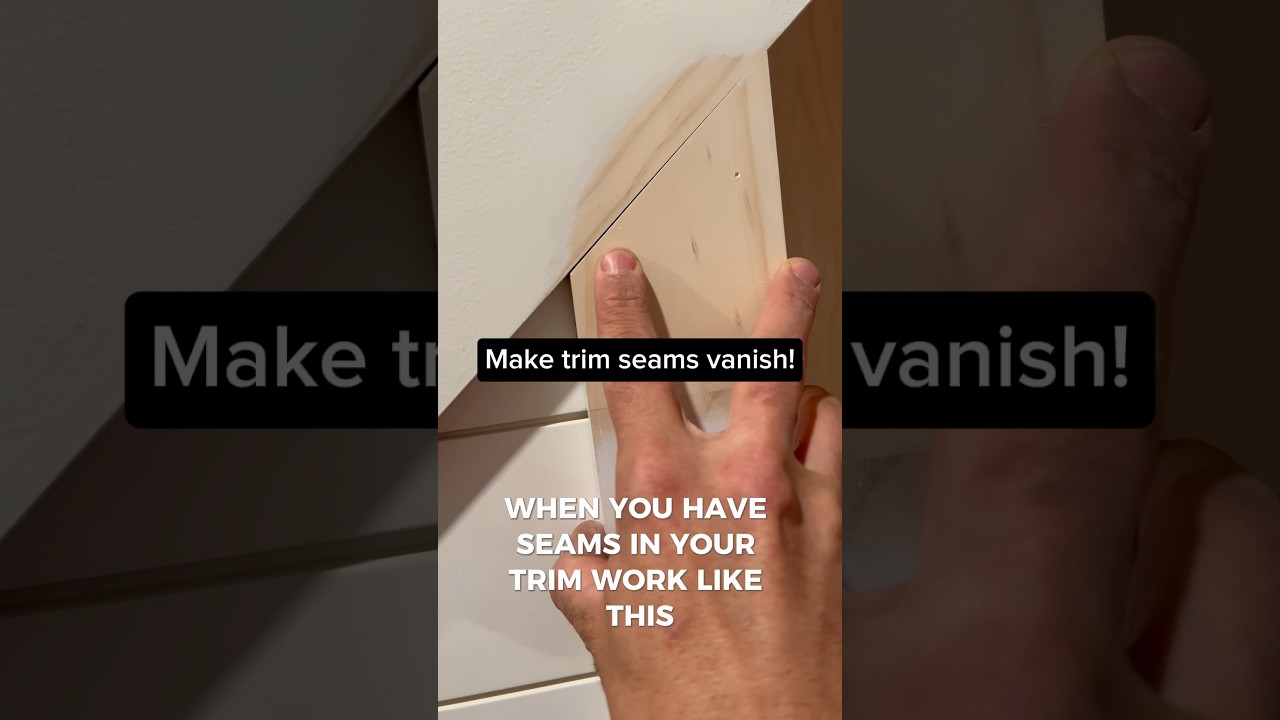 Guaranteed best way to fill seams in your trim. #diy #carpentry #remodeling