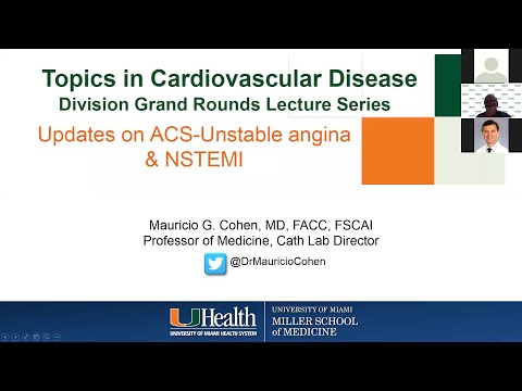 20-07-29 Topics in Cardiology - NSTEMI, diagnosis, evaluation, & Management - Mauricio G Cohen, MD