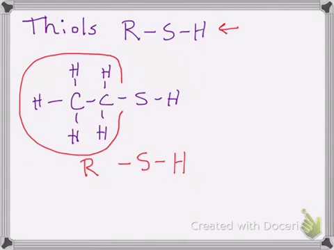 Thiols! Naming and Drawing with Examples.